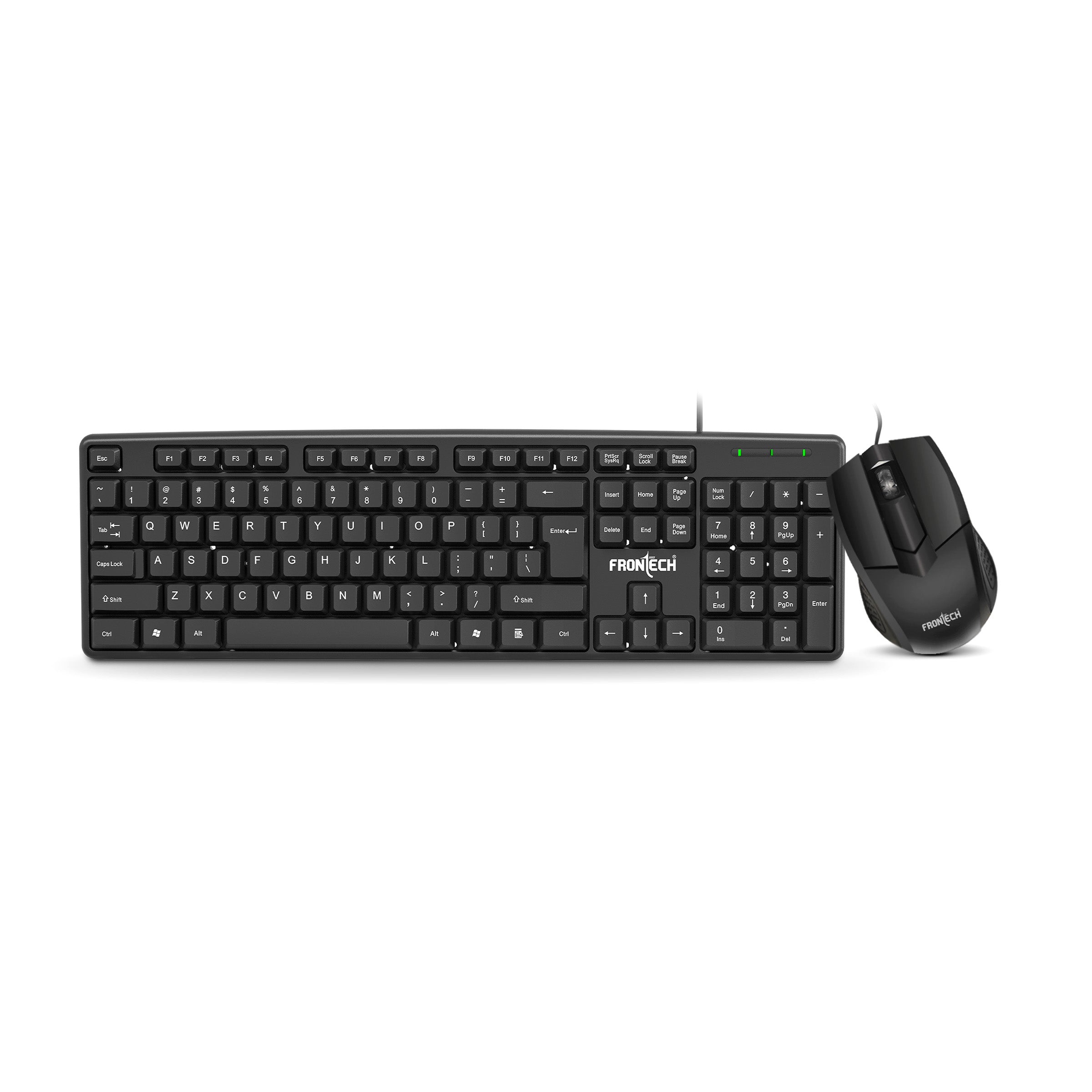 Frontech Wired Membrane Keyboard & Mouse Combo Pack (1692) – Frontech ...