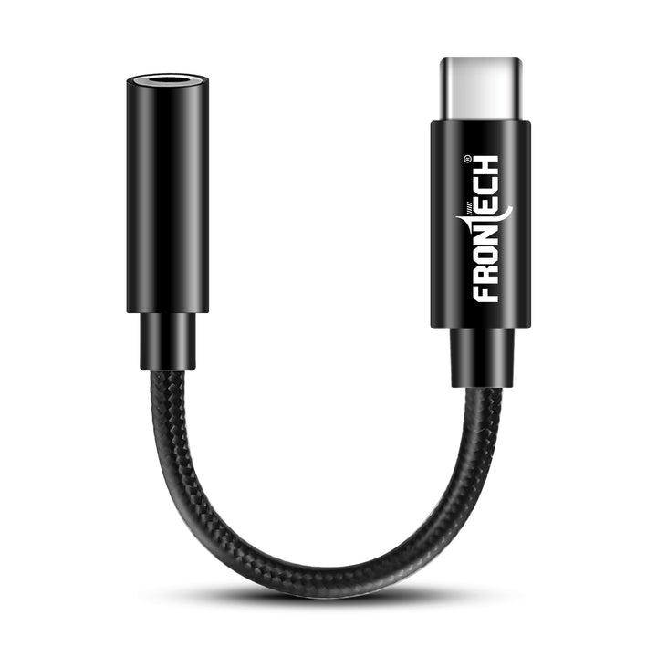 Frontech Audio Converter Type C to 3.5 mm Audio Jack Connector with DA ...