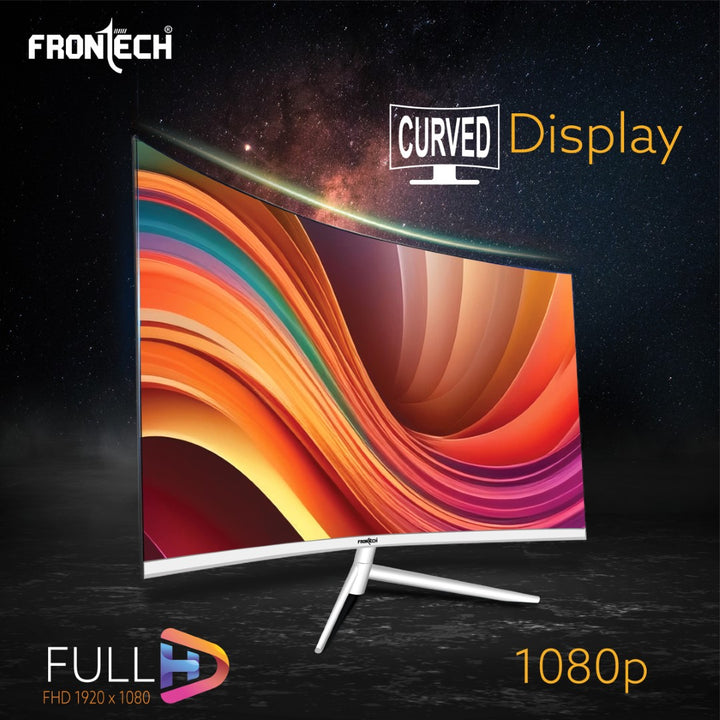 Frontech 24'' Ultima Series Curved LED Monitor | 100Hz, 1920x1080 | 18 ...